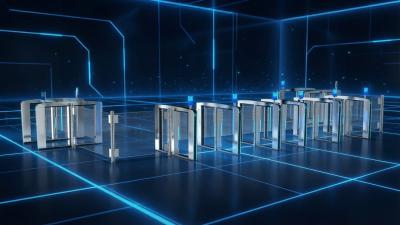 China High-end Fast Security Access Control Good Looks Speed Gate With Automatic Wings for sale