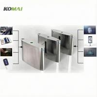 China 304 Stainless Steel Flap Barrier Turnstile with IC Card Access and 35 People/Min Pass Speed for sale