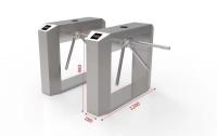 China 316 Stainless Steel RS485 ESD Turnstile Gate System for sale