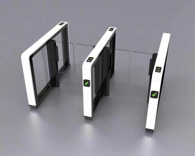 China Biometric RFID Card Access SUS316  Optical Swing Turnstile for sale