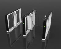 China Biometric RFID Card Access SUS316  Optical Swing Turnstile for sale