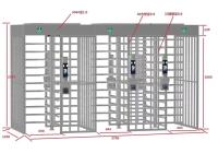 China Temperature Detection SUS 304 Face Recognition Turnstile for sale
