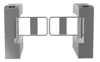 China TCP/IP Wide Lanel 1200mm Electronic Turnstile Gates for sale