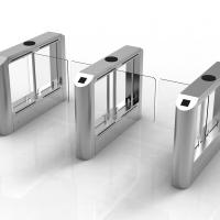 China 304 Stainless Steel 40w Waist Height Turnstiles for sale