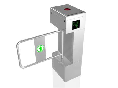 China Stainless Steel Biometric 800mm 30W Swing Barrier Turnstile for sale