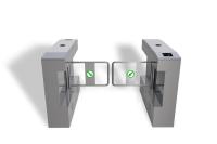 China ID Card DC Motor SUS304 Waist Height Turnstile for sale