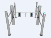 China Infrared Sensor SS304 DC 24V Supermarket Swing Gate for sale