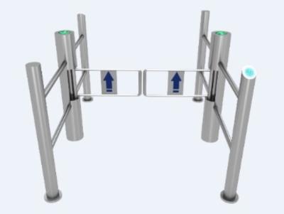 China Infrared Sensor SS304 DC 24V Supermarket Swing Gate for sale