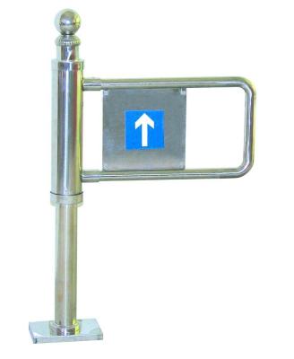 China Hand Push 12V Relay SUS316 Swing Barrier Turnstile for sale