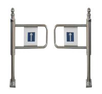 China Hand Push 12V Relay SUS316 Swing Barrier Turnstile for sale