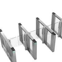 China Glass Optical Slim SUS316 RS232 Turnstile Entrance Gates for sale