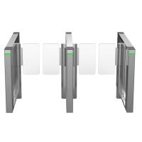 China Glass Optical Slim SUS316 RS232 Turnstile Entrance Gates for sale