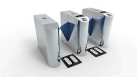 China AC220V SS304 Flap Barrier Turnstile Metro Gate for sale