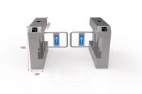 China Single Lane 1000mm Swing Barrier Turnstile With Fingerprint for sale