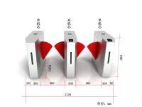 China Brushless Motor SS304 Waist Height Turnstiles for sale