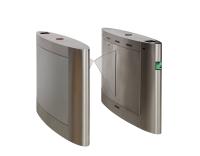 China Soft Wing Direct Drive Motor RS485 Waist Height Turnstiles for sale