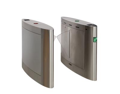 China Soft Wing Direct Drive Motor RS485 Waist Height Turnstiles for sale