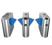 China Blue Wing DC Motor 600mm Waist Height Turnstiles for sale