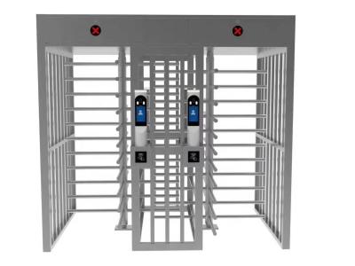 China 304 Stainless Steel Safety Full Height Turnstiles with Face Recognition Terminal for sale