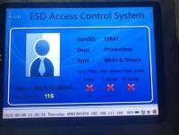 China Anti Static DC9V 1A ESD Tester Flap Barrier Turnstile for sale