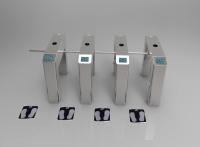 China 316 Stainless Steel RS485 ESD Turnstile Gate System for sale