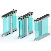 China 304 Stainless Steel Tempered Glass Swing Gate Turnstile for sale