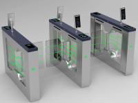 China Automatic SUS316 Servo Motor Airport Swing Barrier Gate for sale