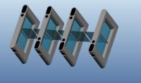 China Metro Subway Station SS316 600mm 900mm High Speed Gate for sale