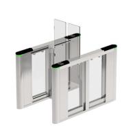 China Temperated Glass Full Height SUS316 Stainless Steel Swing Gate for sale