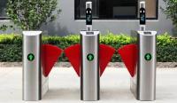China 650mm Lane Flap Barrier Turnstile For Subway Station for sale