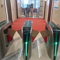 China Metro Entrance Access Control 650mm 850mm Flap Barrier System for sale