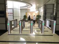 China 800mm Wide Lane SUS304 Half Height Security Turnstile Gate for sale