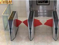 China 0.3 Seconds Automated Turnstiles Flap Barrier Gate For Airports Stations for sale