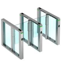China MF Card Access Security Turnstile Gate SUS304 Slim Swing Barrier Turnstile for sale