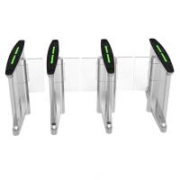 China Tempered Glass Speed Barrier Turnstile Gate Infrared Anti Pinch for sale