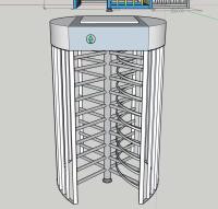 China Access Control Pedestrian Full Height Turnstiles For Construction Site for sale