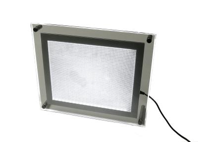 China Drinks Shop Crystal LED Light Box Display 8.5'' X 11'' With Counter / Tabletop / Wall Mounted for sale