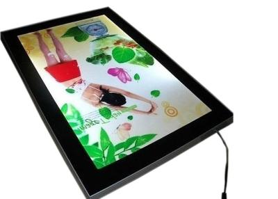 China 15mm Thickness Poster Aluminum Light Box Displays With Magnetic Open Front Panel for sale