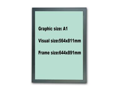 China A1 Size Slim Magnetic LED Light Box Low Power Consumption For Wall Mounted / Countertop for sale