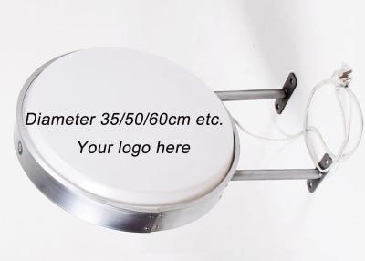 China Round Shape LED Shop Light Box Sign , Vacuum Forming Customisable Light Box Signs R 50cm for sale