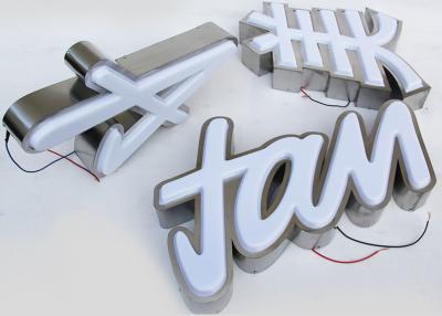 China Plastic 5730 Led Channel Letters 3mm Acrylic Panel With Vacuum Formed 3D Face for sale