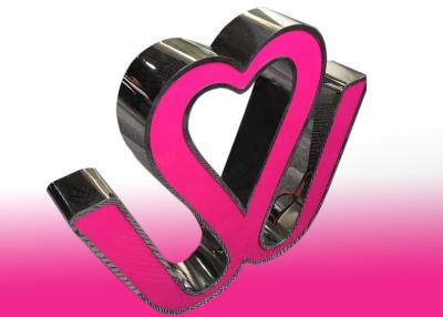 China Stainless Steel Front And Back Lit Channel Letters With 50000 Hours Lifespan for sale