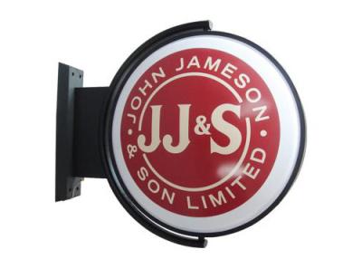 China Round D50cm  Lighted Pub Sign Rotating / Club Sign / Beer rotating Sign for sale