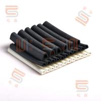 China Black Weather Resistant 200mm epdm rubber extrusion for sale
