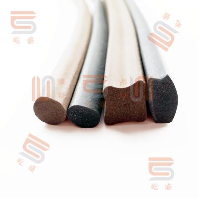 China Brown Soft Round 20mm FKM Rubber Extrusion Products for sale