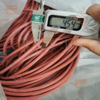 China Extruded High Elastic Soft Orange VMQ Silicone O Ring Cord for sale