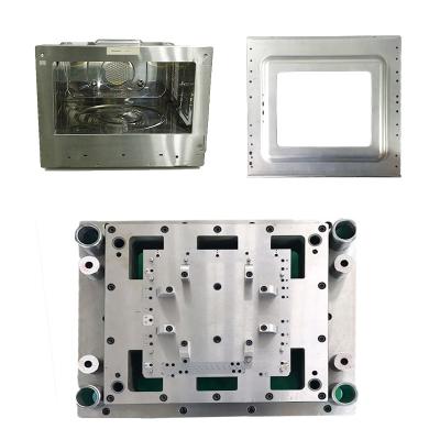 China 0.6T Stage Stamping Die for Microwave Oven Top Panels for sale