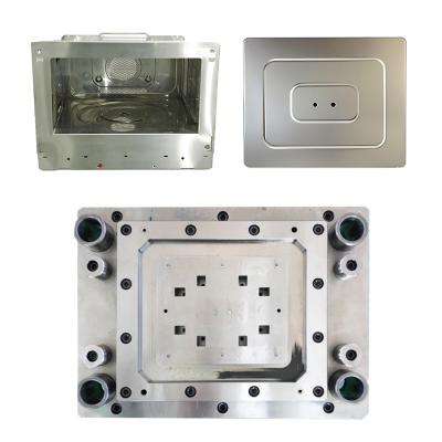 China OEM Metal Progressive Die Forming DC04 For Microwave Oven Baffle Small Stamping Press for sale