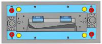 China 400mm Steel Stamping Dies Refrigerator Water Drain Box Sheet Metal Punch Set for sale