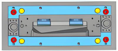 China 400mm Steel Stamping Dies Refrigerator Water Drain Box Sheet Metal Punch Set for sale